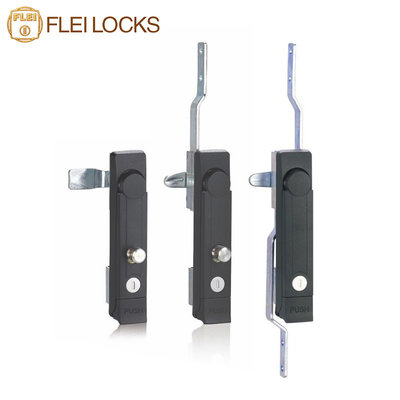 Screw Fixed Installation Rod Locks Push Button Cabinet Lock For Industrial Cabinet