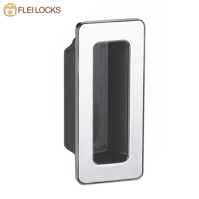 Chrome Plating Hidden Door Pull Handles Zinc Material With High Security