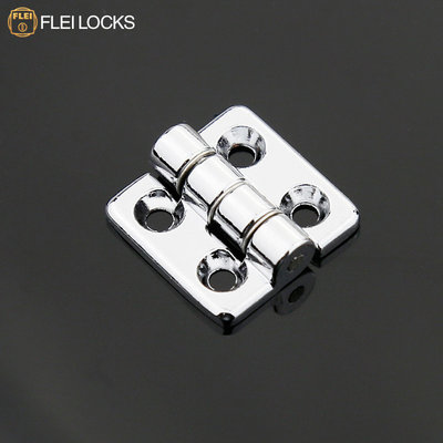 Bright Chrome Plated Cabinet Hardware Hinges 180 Degree Opening Angle