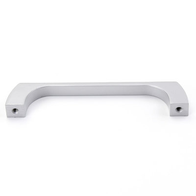 Modern Kitchen Door Pull Handles Silver / Black Powder Coating Finish