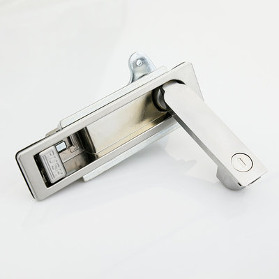 Easy Use Electrical Panel Lock , Button Swing Latch Lock Color Matt Zinc Alloy Material