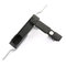 Slide Dust Cover Zinc Alloy Rod Control Lock Black Painted With Swing Handle